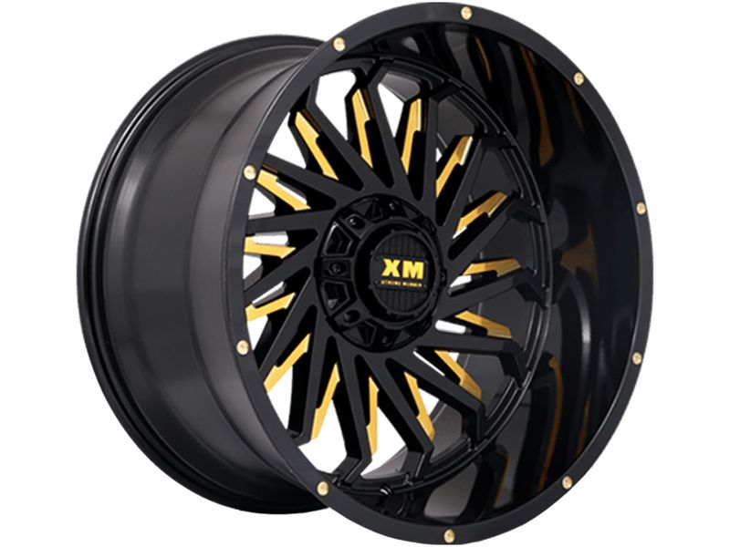 XM Offroad Black & Yellow XM-330 Wheel XM330221251155127-4478GBYM ...