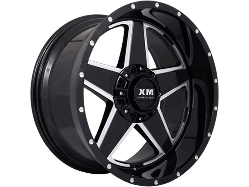 XM Offroad Milled Gloss Black XM-315 Wheels | RealTruck
