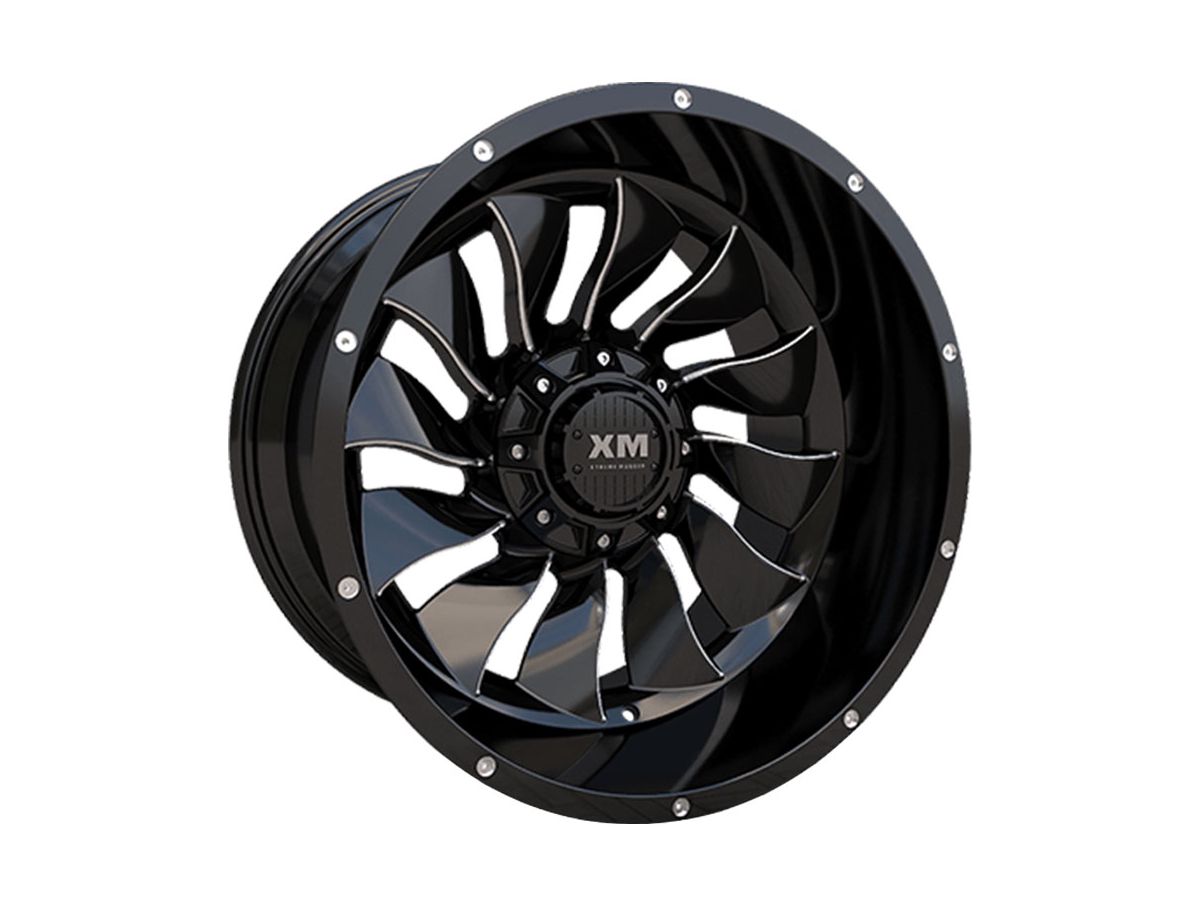 XM Offroad Milled Gloss Black XM-329 Wheel XM329201061356139-12106GBM ...