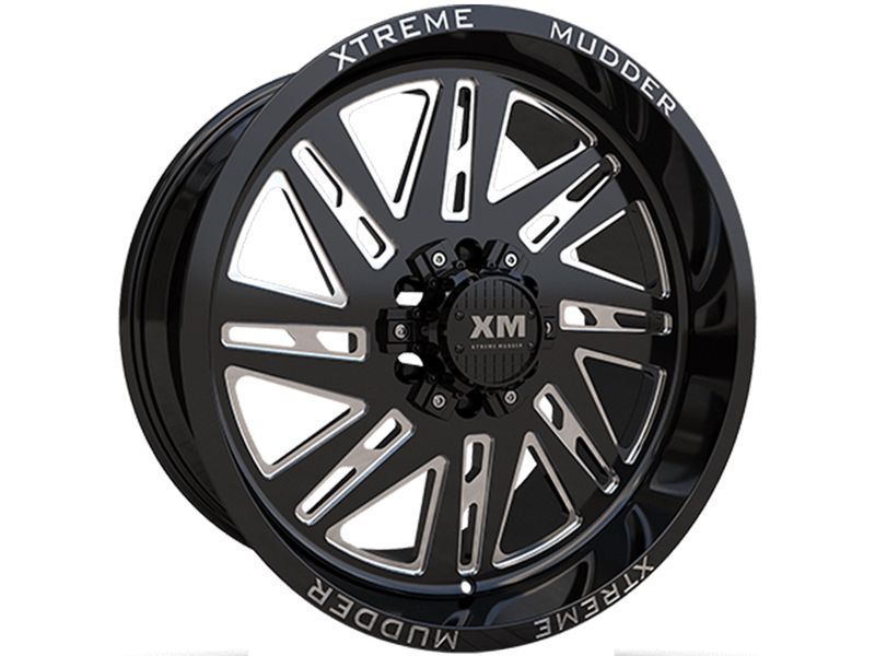 XM Offroad Milled Gloss Black XM-347 Wheels | RealTruck